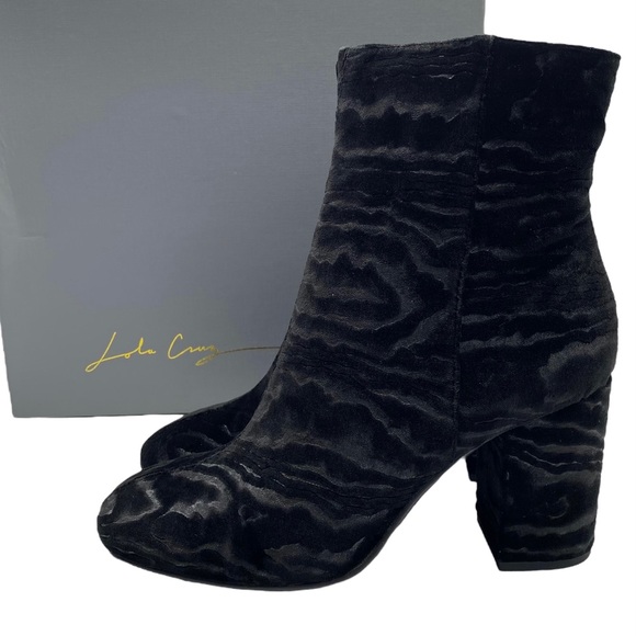 Lola Cruz | Shoes | New Lola Cruz Boots Antlia Black Block Heel Size | Poshmark